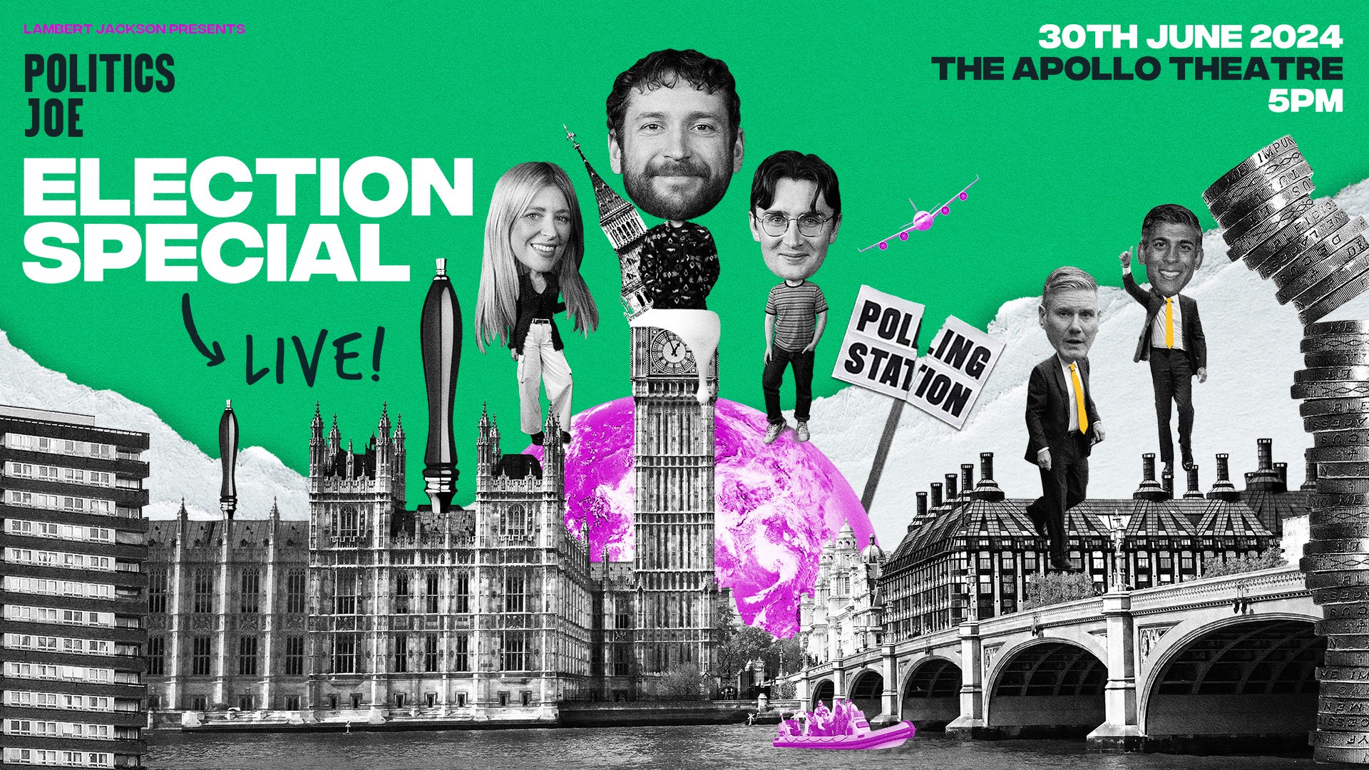 PoliticsJOE LIVE - Election Special | Array Theatre Tickets London